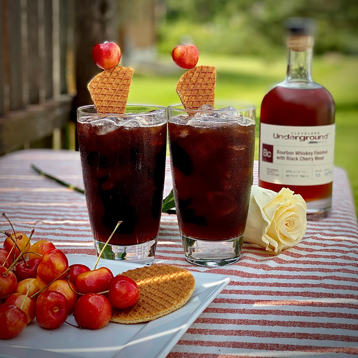 Cherry Bourbonilla Fizz - Cleveland Whiskey - Summer Cocktail