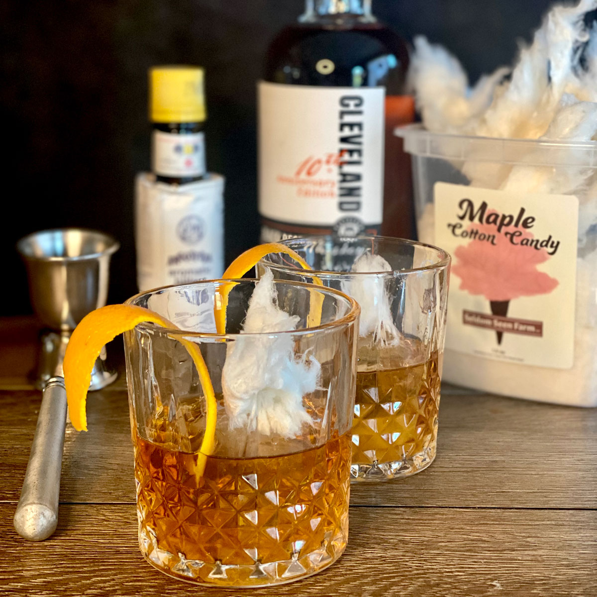 Maple Cotton Candy Old Fashioned - Cleveland Whiskey